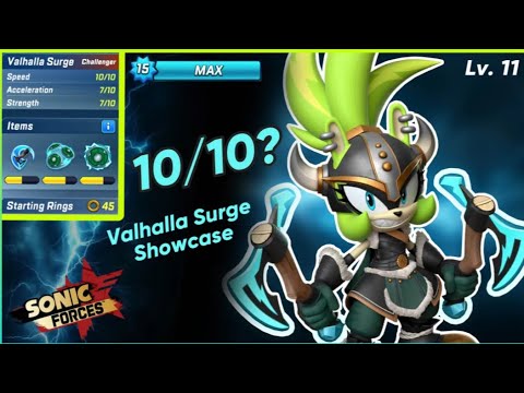 TOP 1 VALHALLA SURGE? Sonic Forcers Mobile Showcase - YouTube