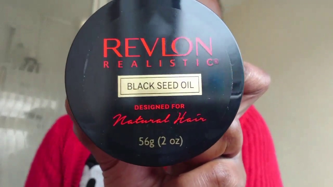 Trying out my new edge control - Revlon Realistic (Black seed oil ...