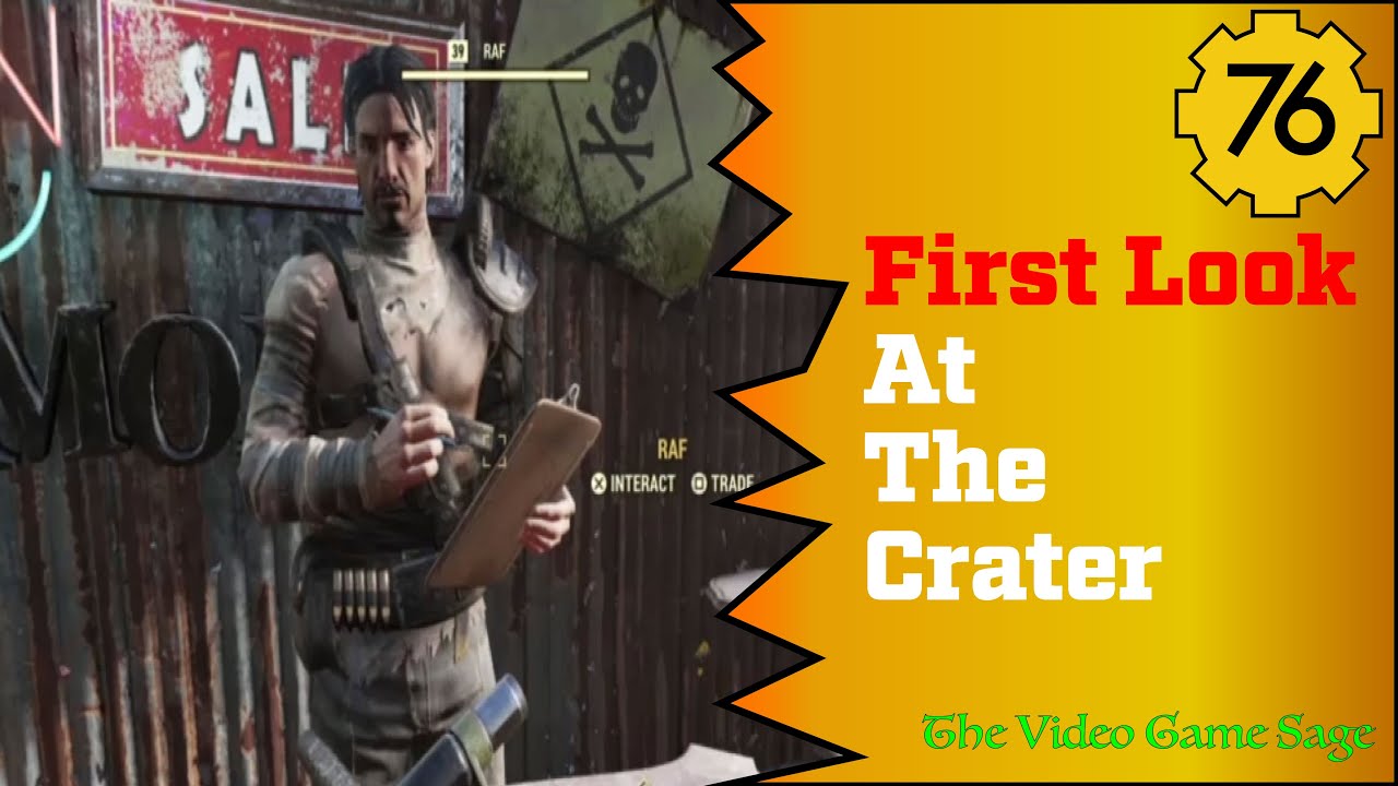 First Visit to The Crater in Fallout 76 Wastelanders - YouTube