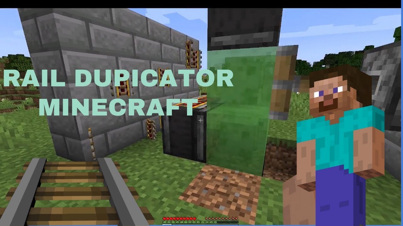 How to Make Rail duplication in Minecraft (Java Edition) - YouTube