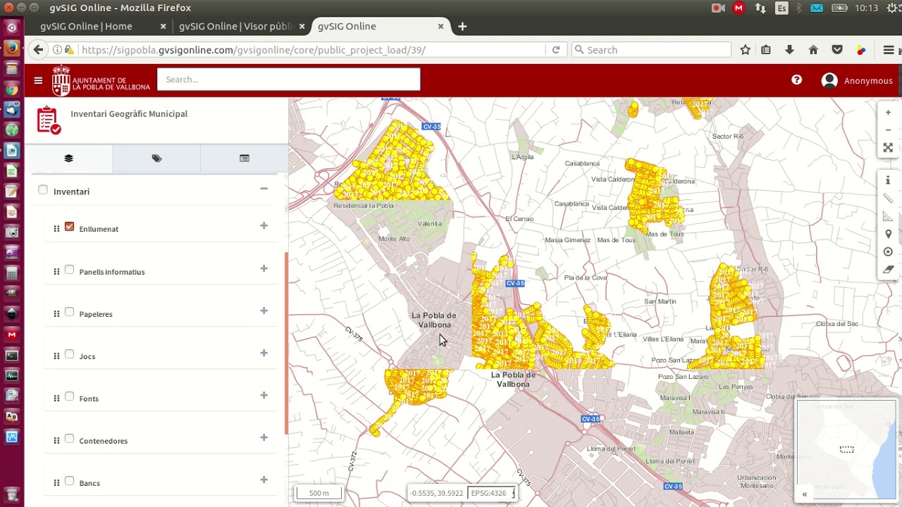 gvSIG Online. Geoportal example. - YouTube