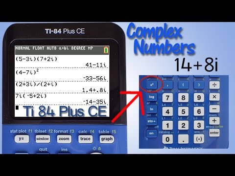 TI 84 Plus CE Complex and Imaginary Numbers