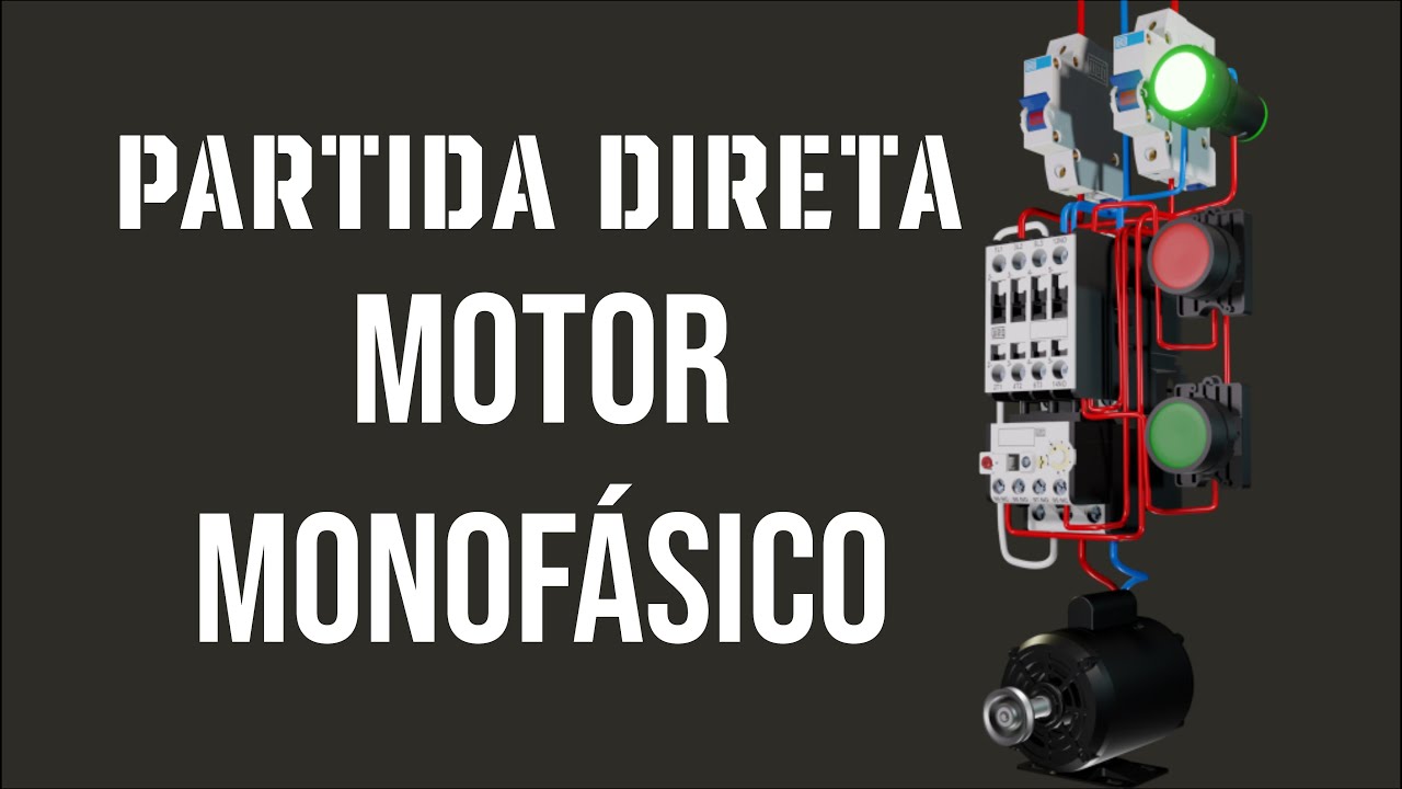 Partida Direta com Motor Monofásico - YouTube