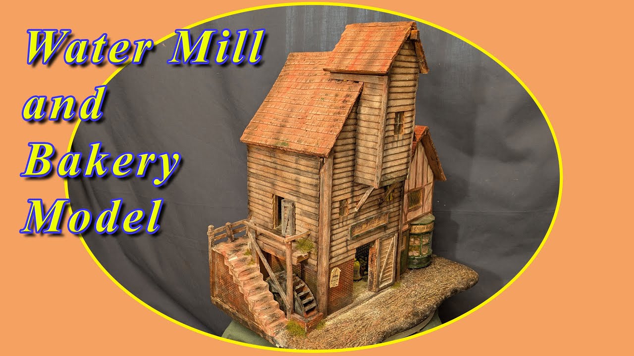 Water Mill and Bakery realistic model. 1/24th scale which made it more ...
