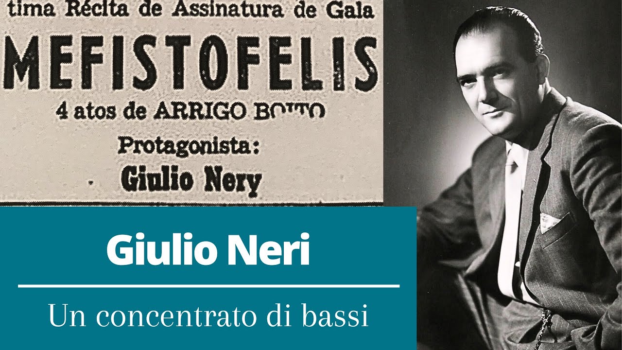 Giulio Neri - Un concentrato di bassi - YouTube