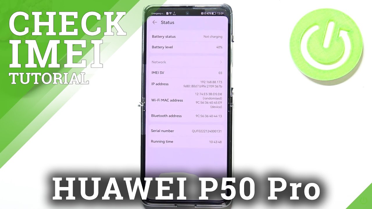 How to Check IMEI & SN in HUAWEI P50 Pocket – Find IMEI Info - YouTube