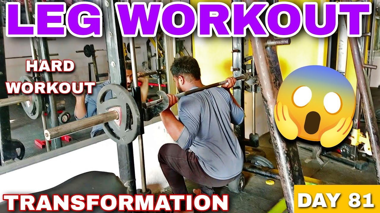 Day 81 Leg Workout Transformation video Fitness Video Gym Video # ...