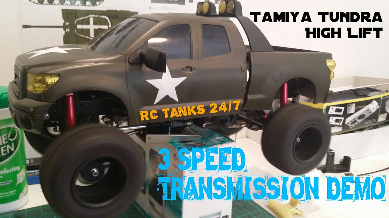 Tamiya Tundra High Lift 3 Speed Transmission Demo - YouTube