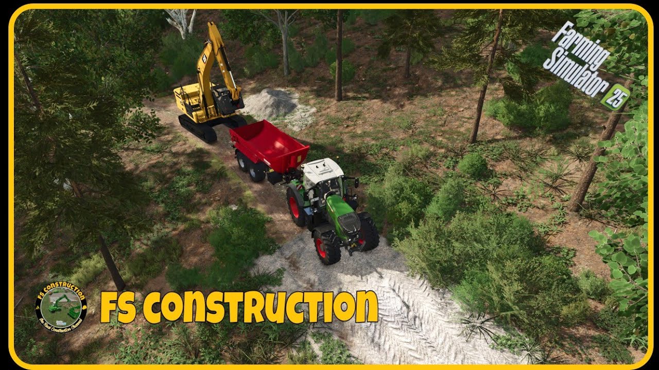 FS CONSTRUCTION with the first Job in Farming Simulator 25 #fs25 # ...