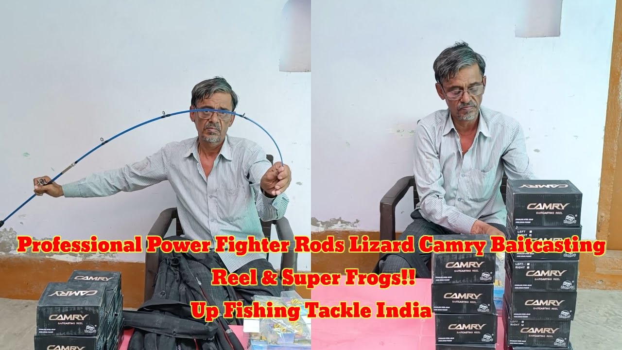 Professional Power Fighter Rods Lizard Camry Baitcasting Reel & Super ...