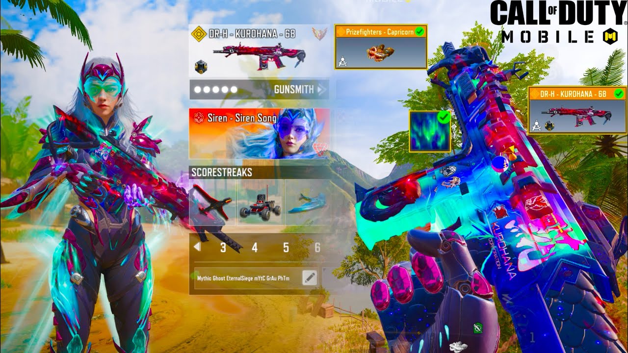 FREE Legendary DRH KUROHANA 68 looks amazing with Dream Aurora Camo to ...