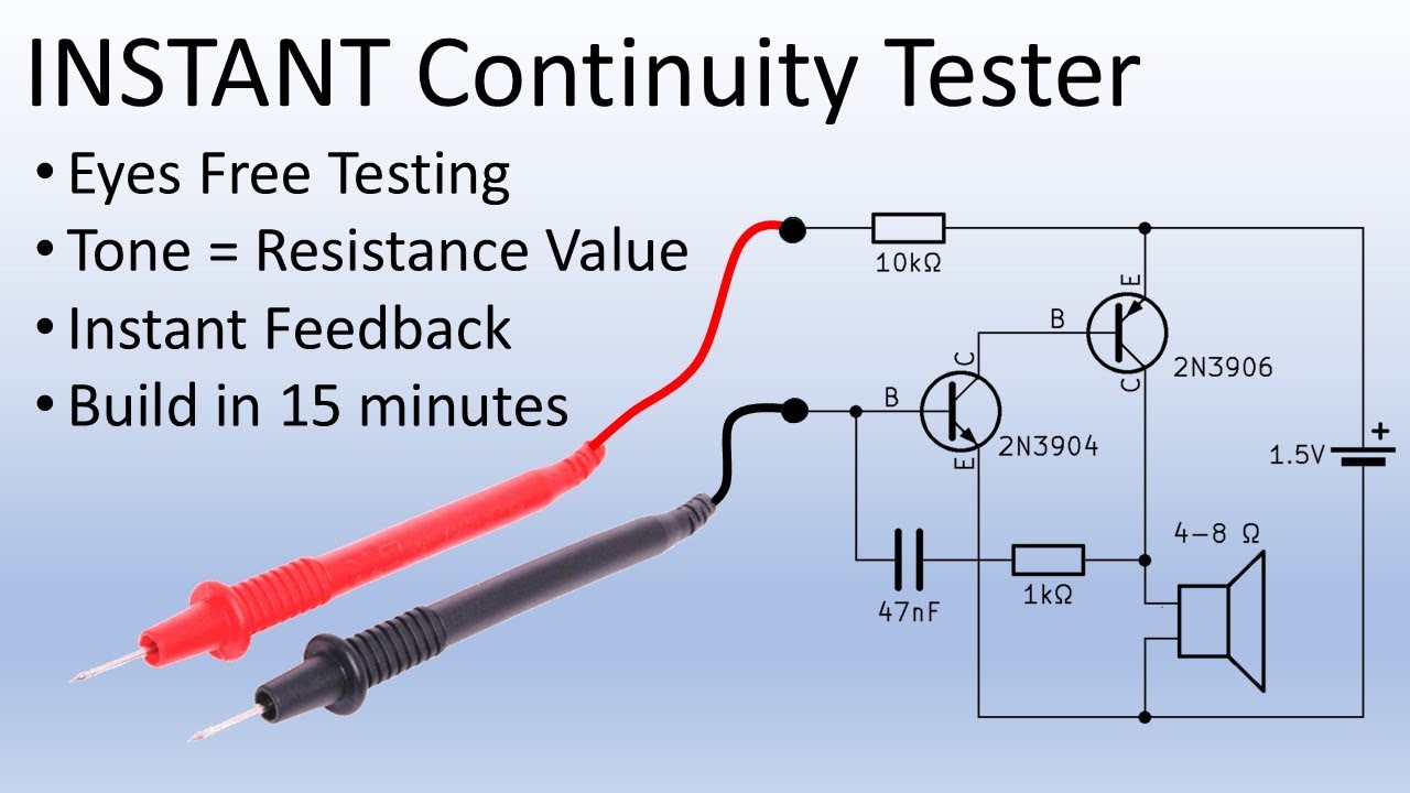 Simple DIY Continuity Tester - YouTube