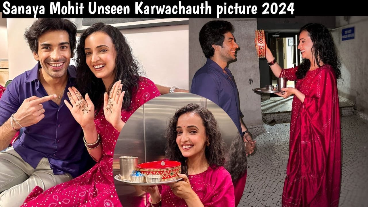 Sanaya Irani Mohit Sehgal unseen karwachauth picture 2024 | Sanaya Irani | mohit sehgal | - YouTube