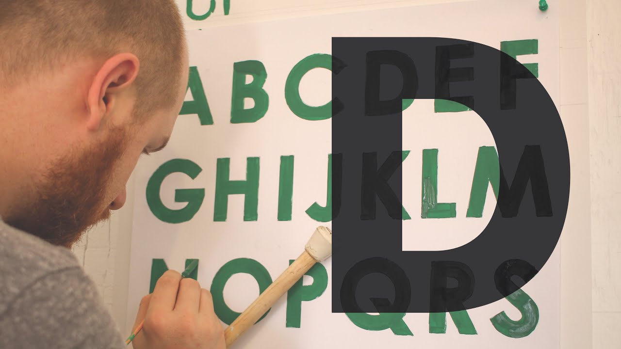 How to Paint the Letter "D" (Gothic / Block Alphabet Sign Painting ...