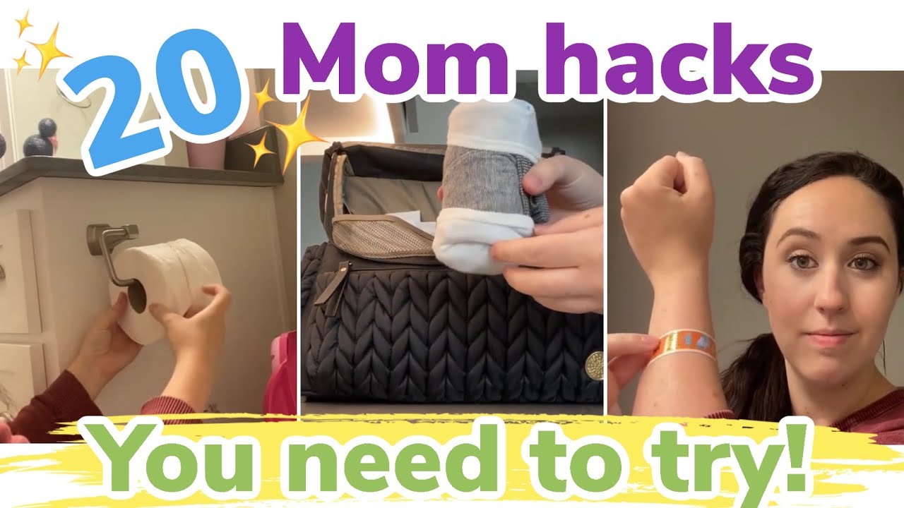 20 MOM HACKS | YOU NEED TO TRY - YouTube