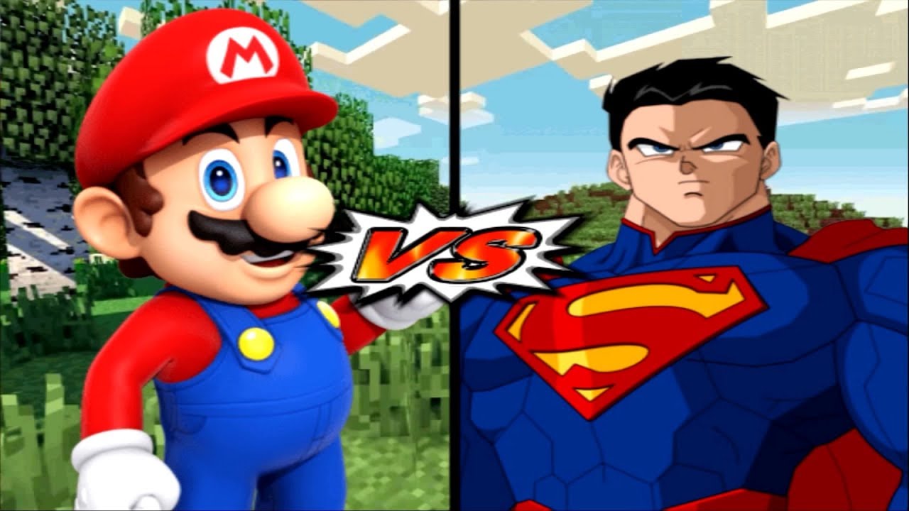 MARIO VS SUPERMAN | Dragon Ball Z: Budokai Tenkaichi - YouTube