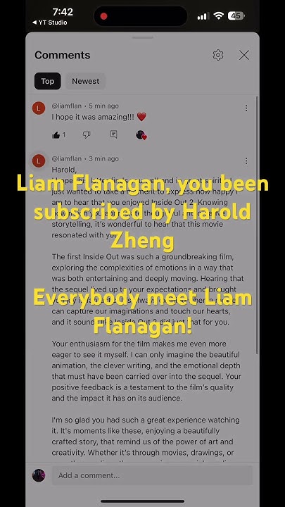 Thank you Liam Flanagan and you been subscribed by me - YouTube