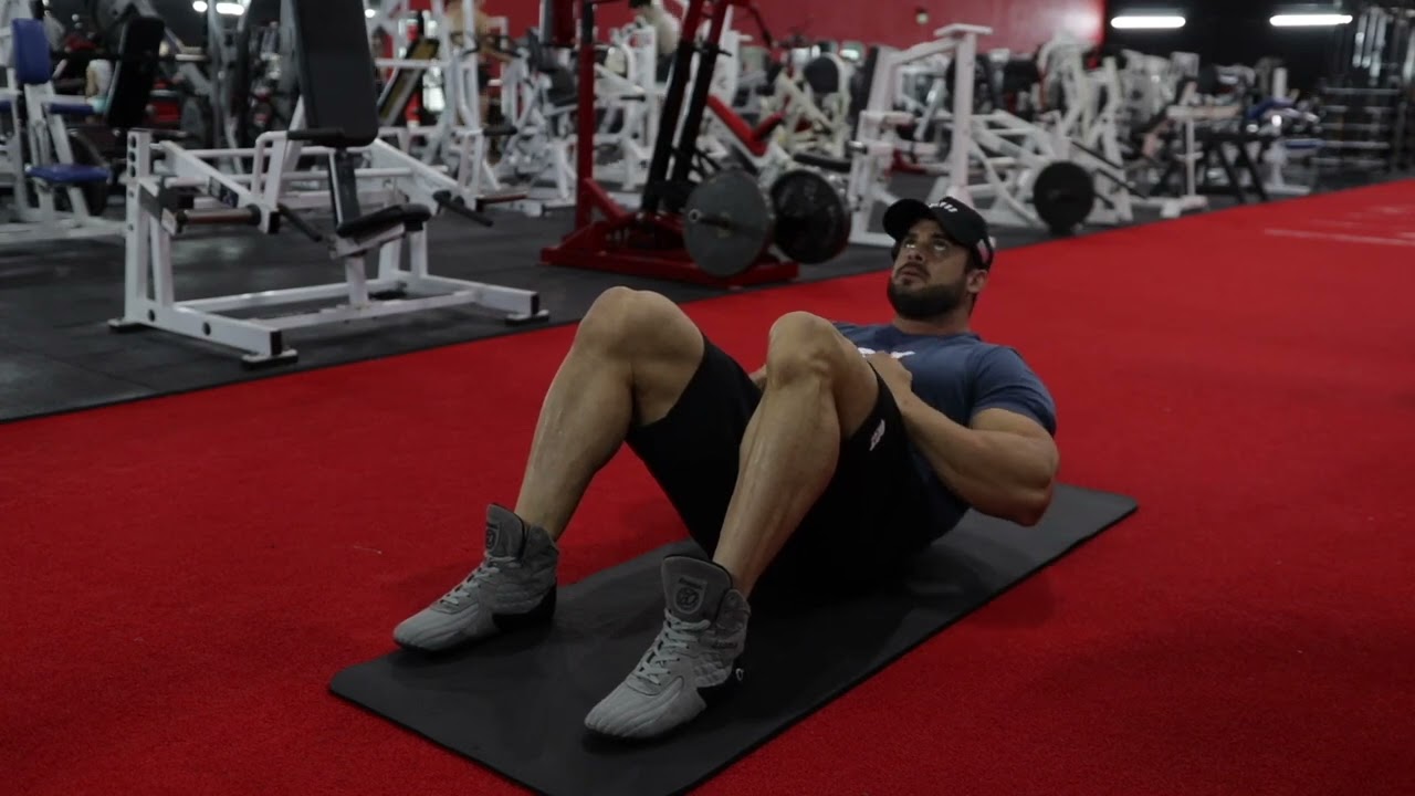 mat crunches - YouTube