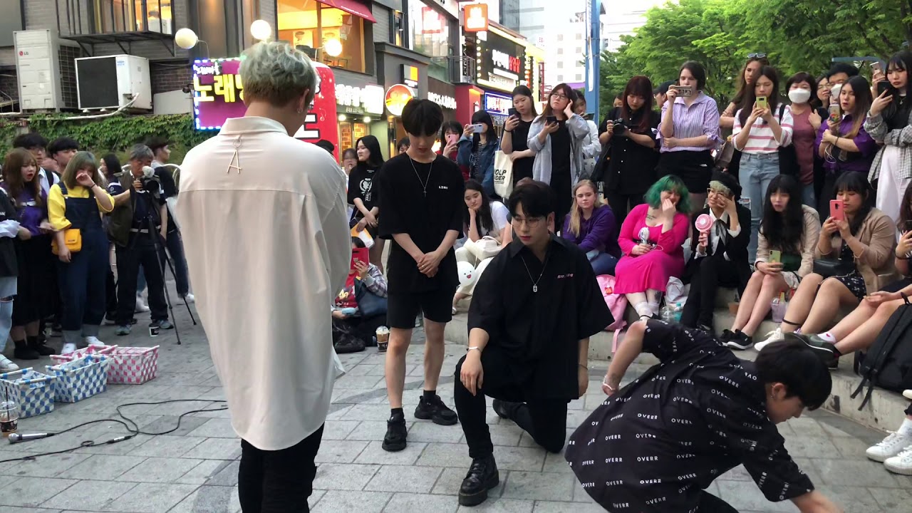 190516 홍대 버스킹 디오비 전체 직캠 : 세븐틴(Seventeen) - 숨이차(Getting Closer) cover ...