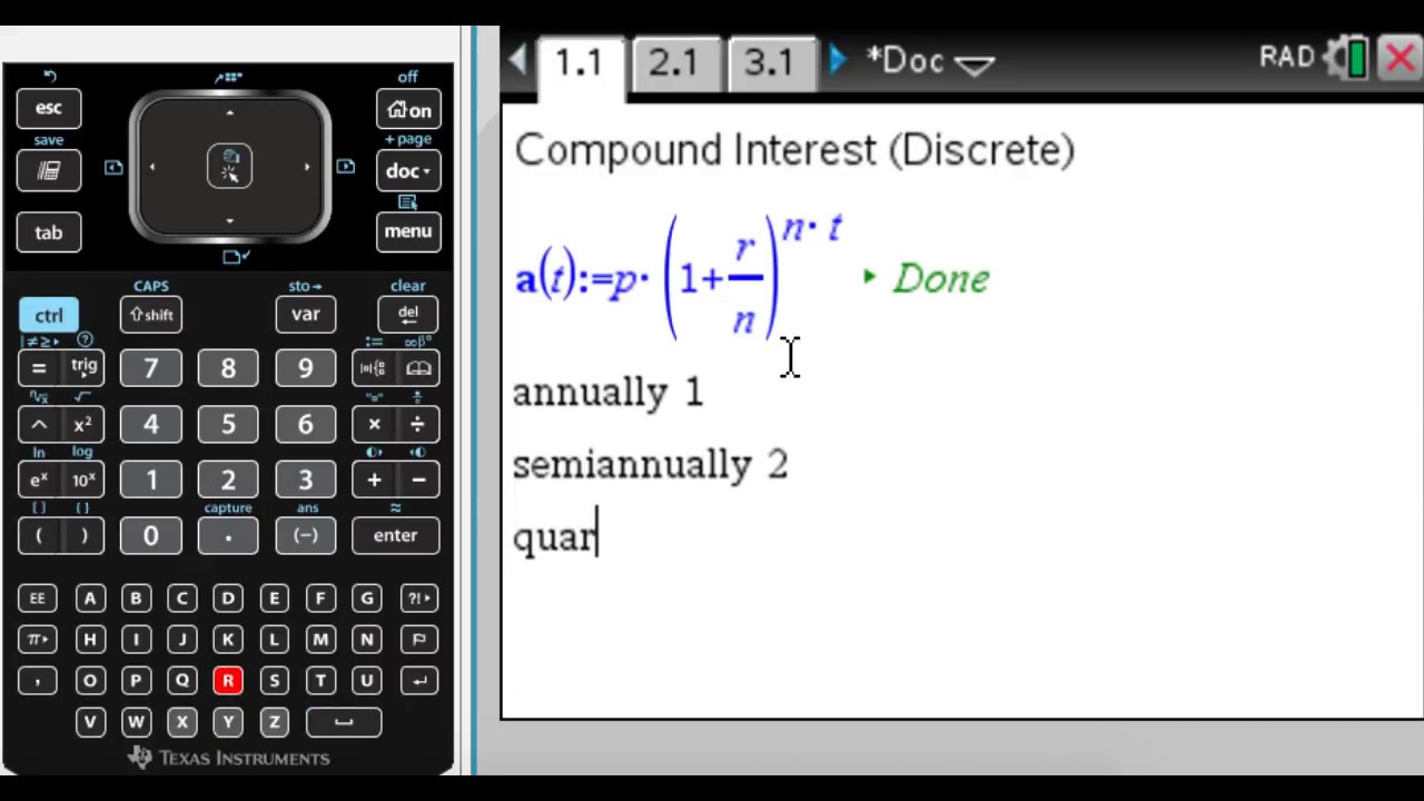 Working with the Compound Interest Formula (Discrete) - YouTube