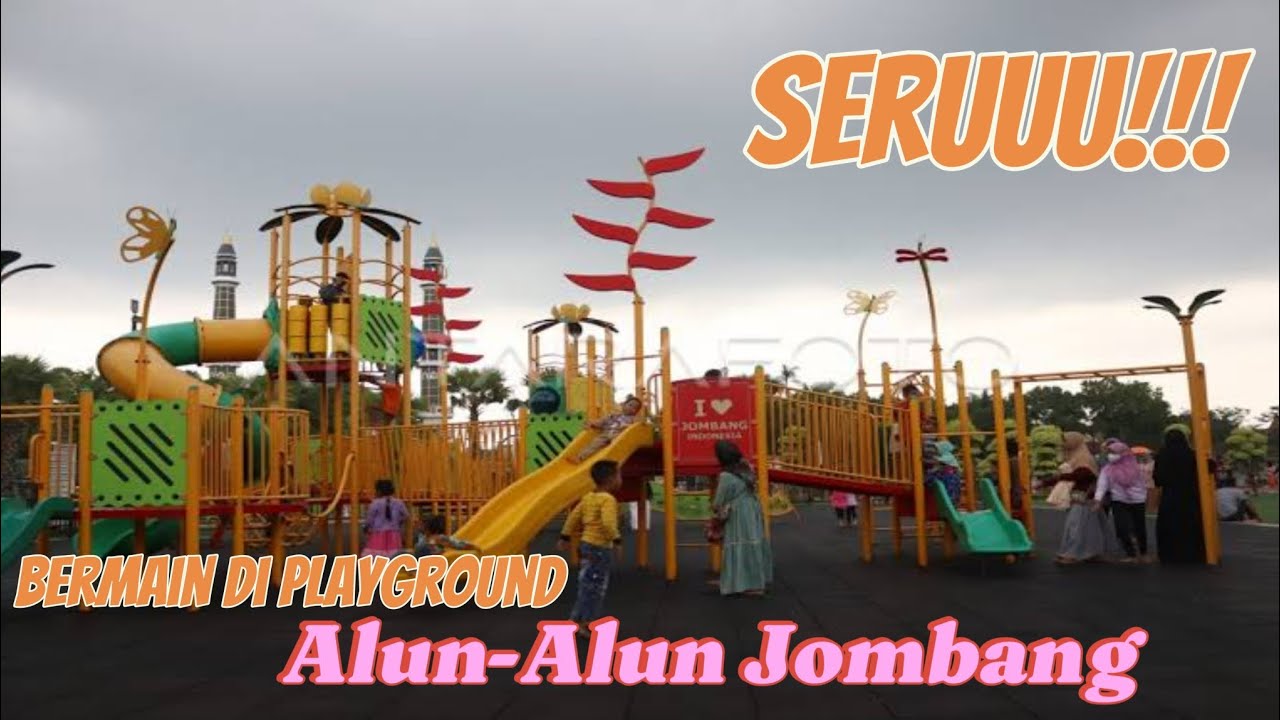 Seruuuu banget !!! , Jalan-jalan sore sambil main di Playground Alun ...