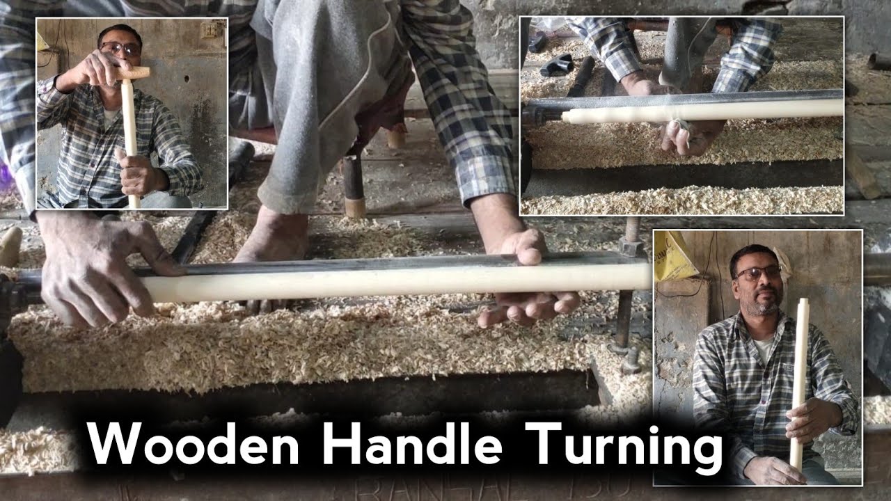 How To Turn Wooden Handle | Wooden Handle Turning Tutorial By SK Wooden ...