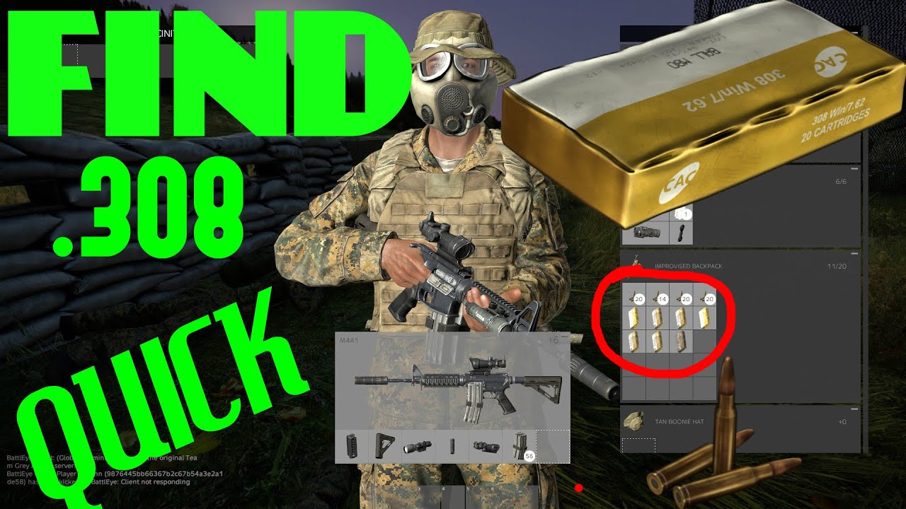 DayZ Standalone: WHERE TO FIND .308 WINCHESTER (0.60) - YouTube