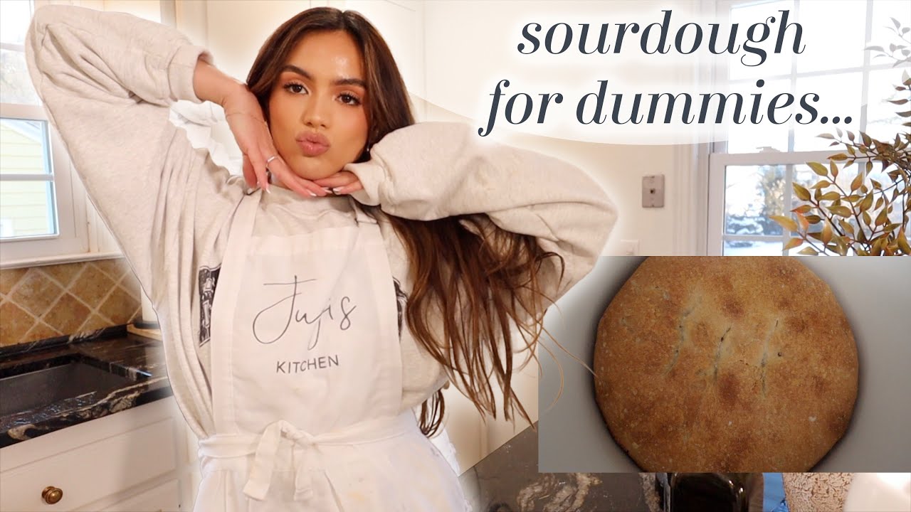 idk what I'm doing.. but make sourdough bread with me!!!! first time everrr | Janelle Mariss ...