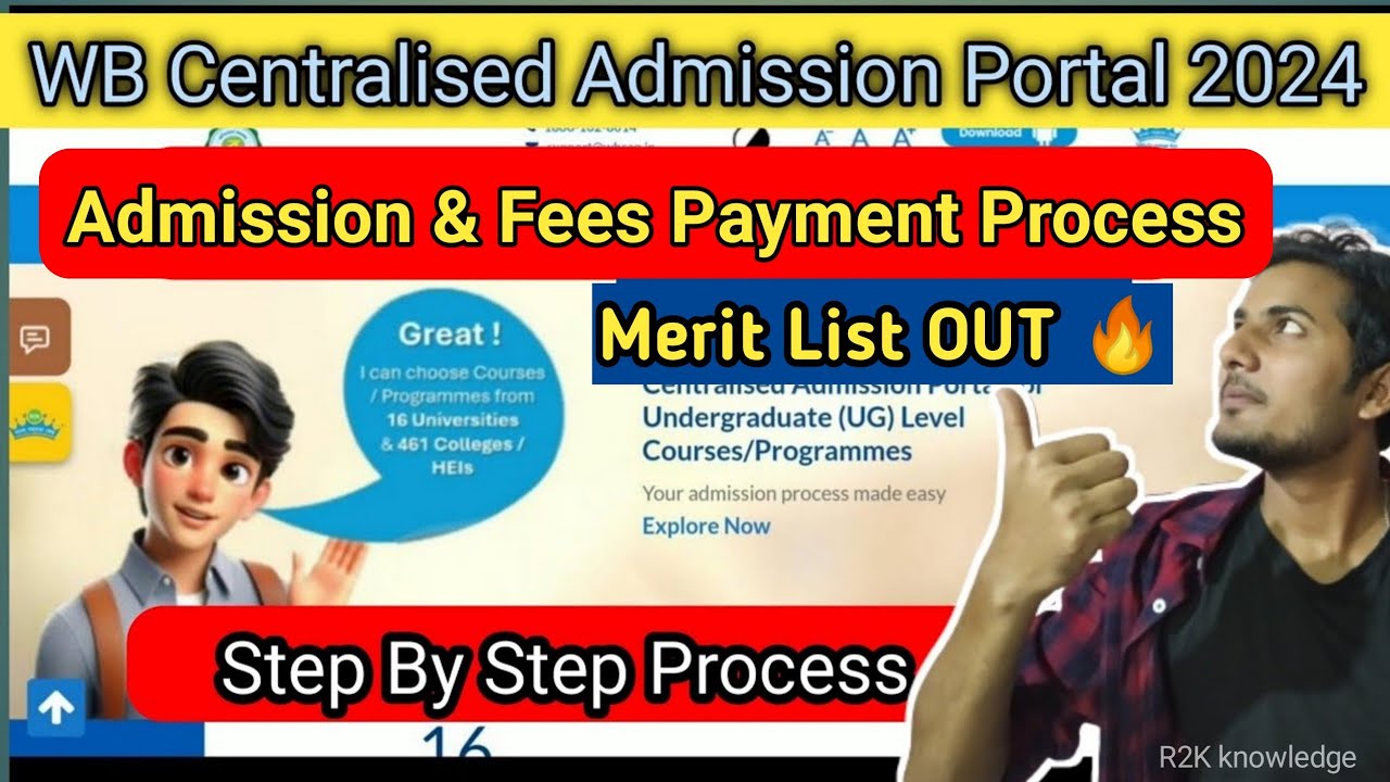 WBCAP Admission & Fees Payment Process Step by Step #wbcap #wb ...