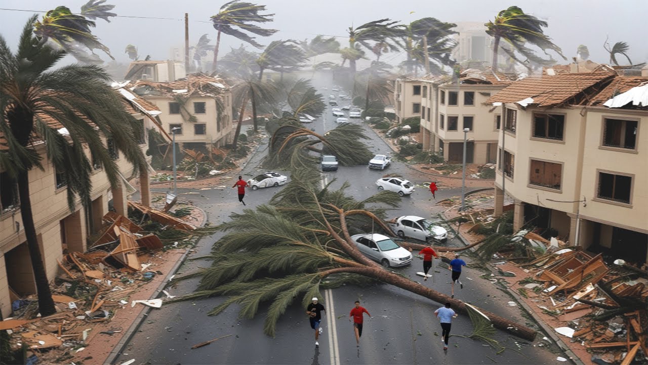 Tragedy in Egypt! Worst storm, flooding and hail in Alexandria, people ...