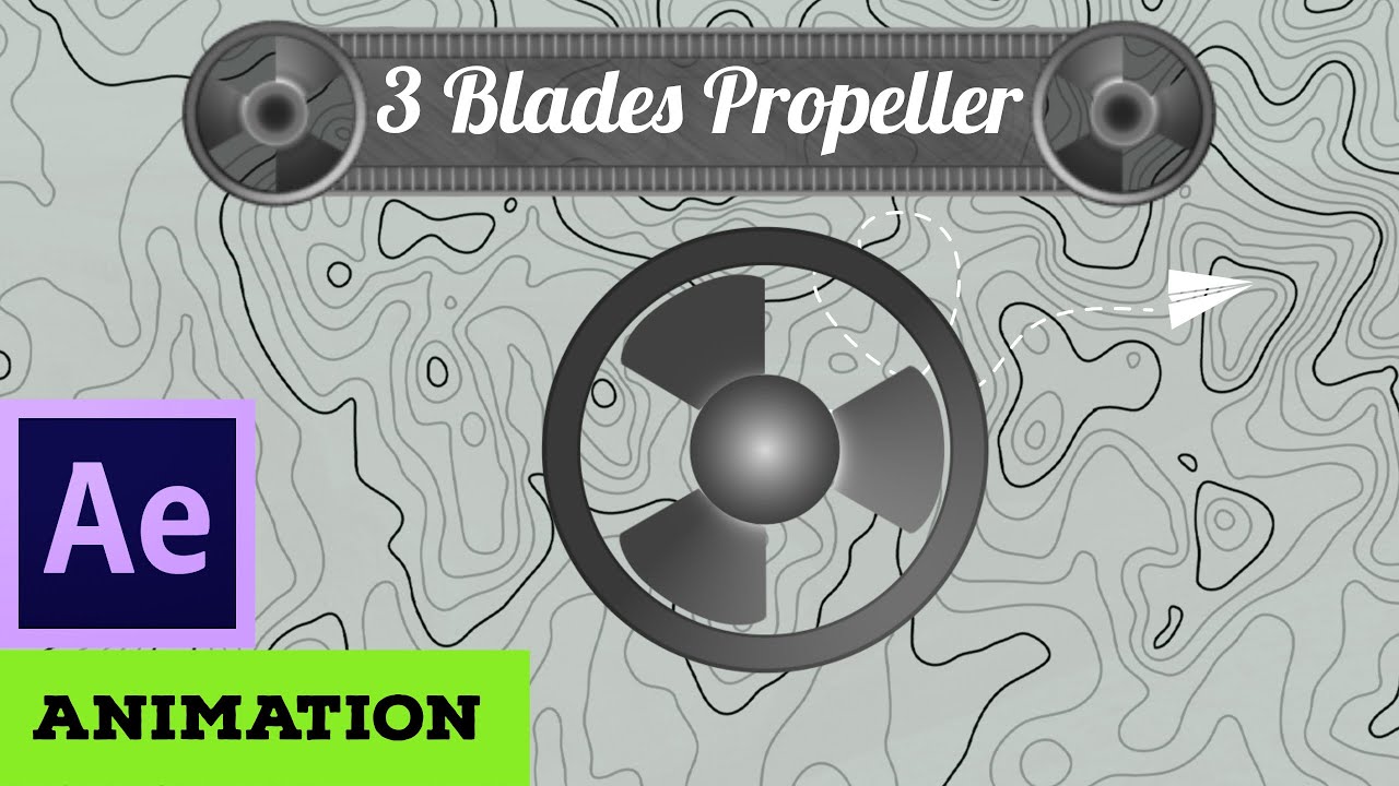 3 Blades Propeller Animation (After Effects) - YouTube