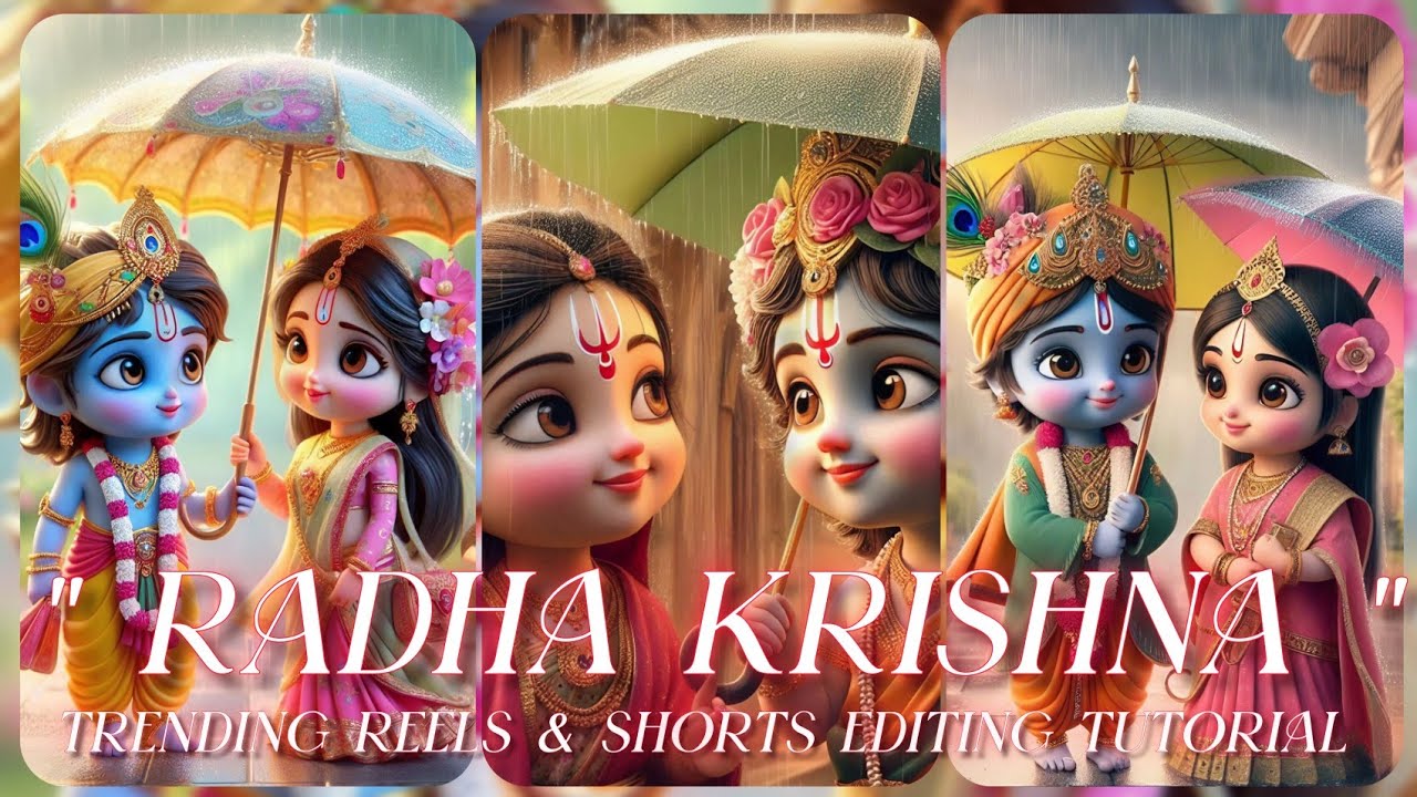 RADHA KRISHNA TRENDING REELS & SHORTS VIDEO EDITING TUTORIAL #sgcreation3011 - YouTube