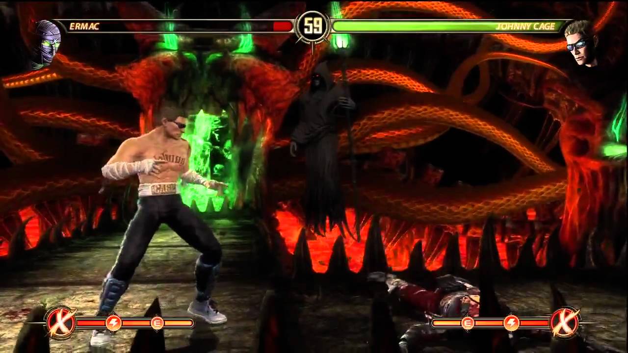 Johnny Cage's X-ray Attack (Mortal Kombat 9) - YouTube
