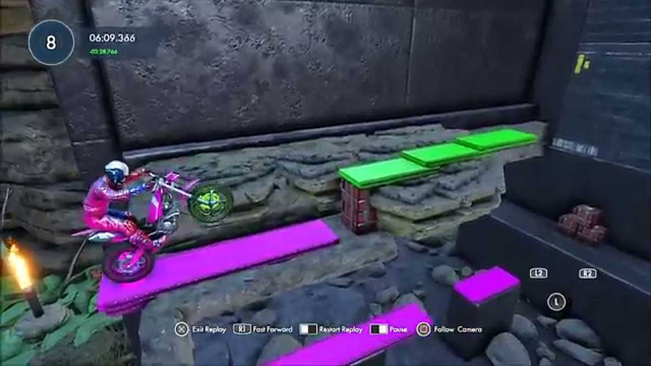 Trials Fusion Custom Ninja Track "The Lost World"【PS4】 - YouTube