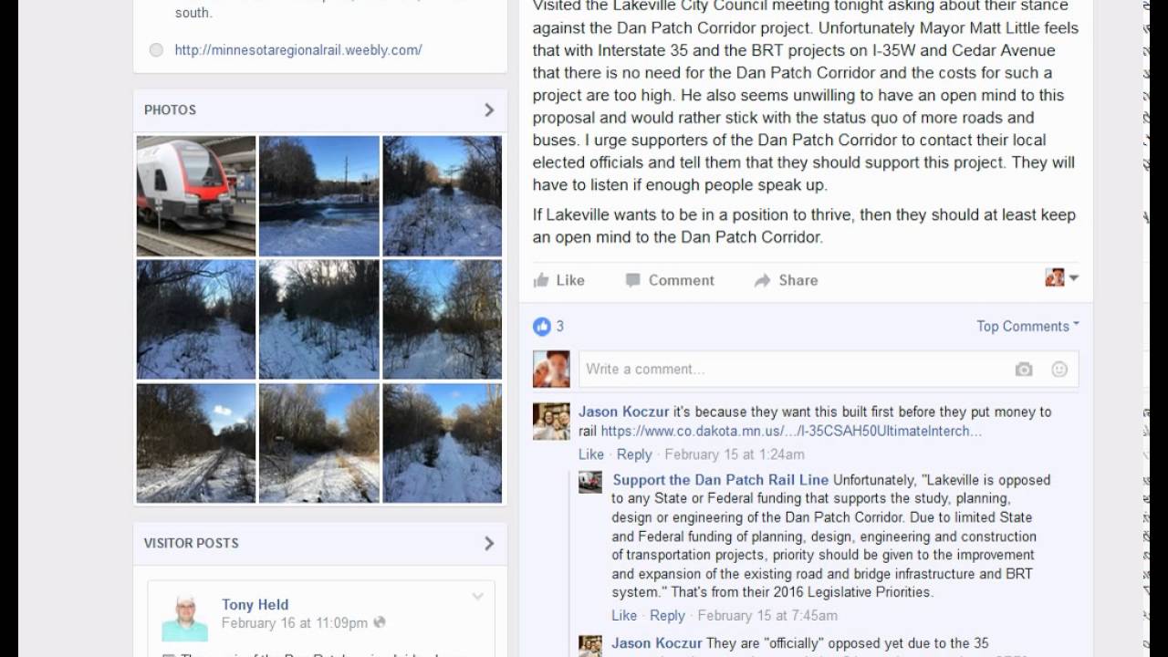 ERIC ECKLUND: Support the Dan Patch Rail Line - YouTube