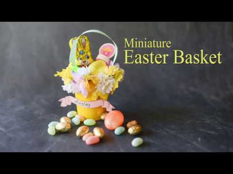 Mini Easter Basket Craft Tutorial - YouTube