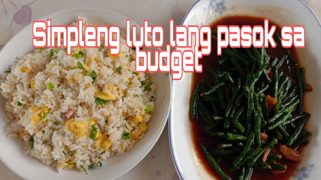 Ginisang sitaw at fried rice / Maribert Plerian - YouTube