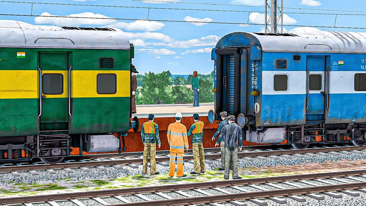 ICF AC COACH COUPLE WITH GARIBRATH AC COACH|TRAIN SIMULATOR|RAILWORKS ...