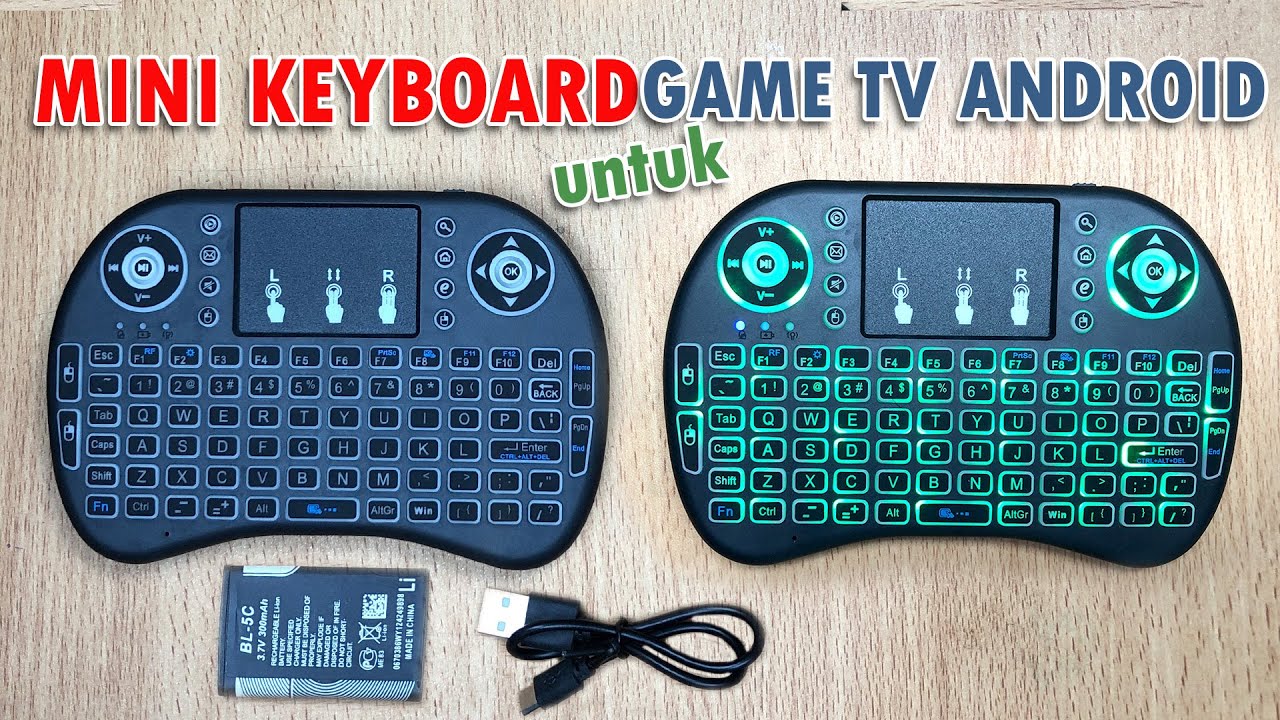 Test Mini Keyboard untuk Smart TV Android untuk Kontrol TV dan Game ...