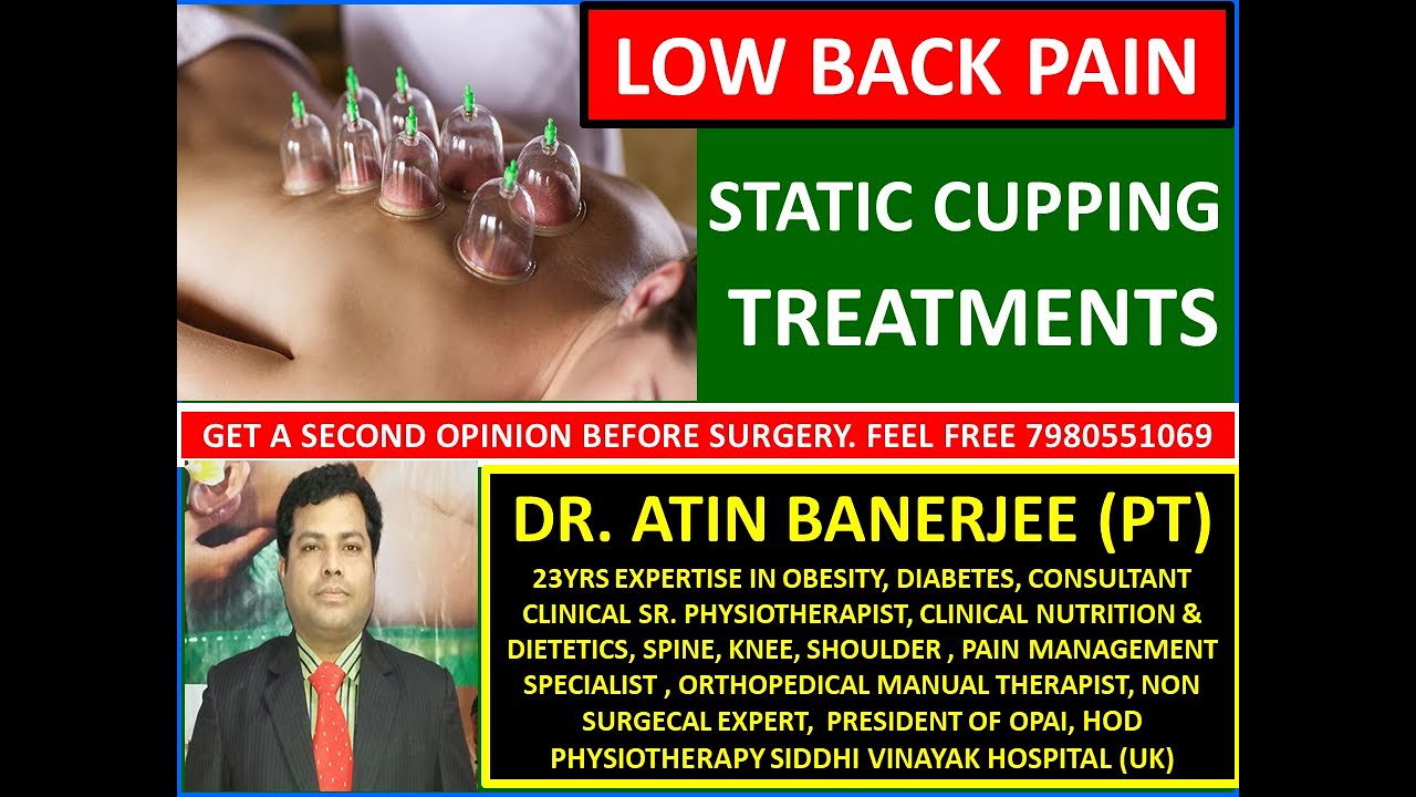 STATIC CUPPING THERAPY FOR LOW BACK PAIN & MUSCLE SPASM BY BEST PAIN ...