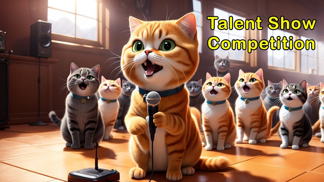 Kitten Sing Out Of Tune Join Talent Show - YouTube
