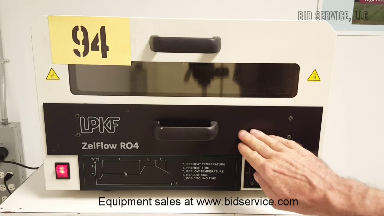 LPKF Zelflow RO4/N2 Reflow Oven #59965 - YouTube