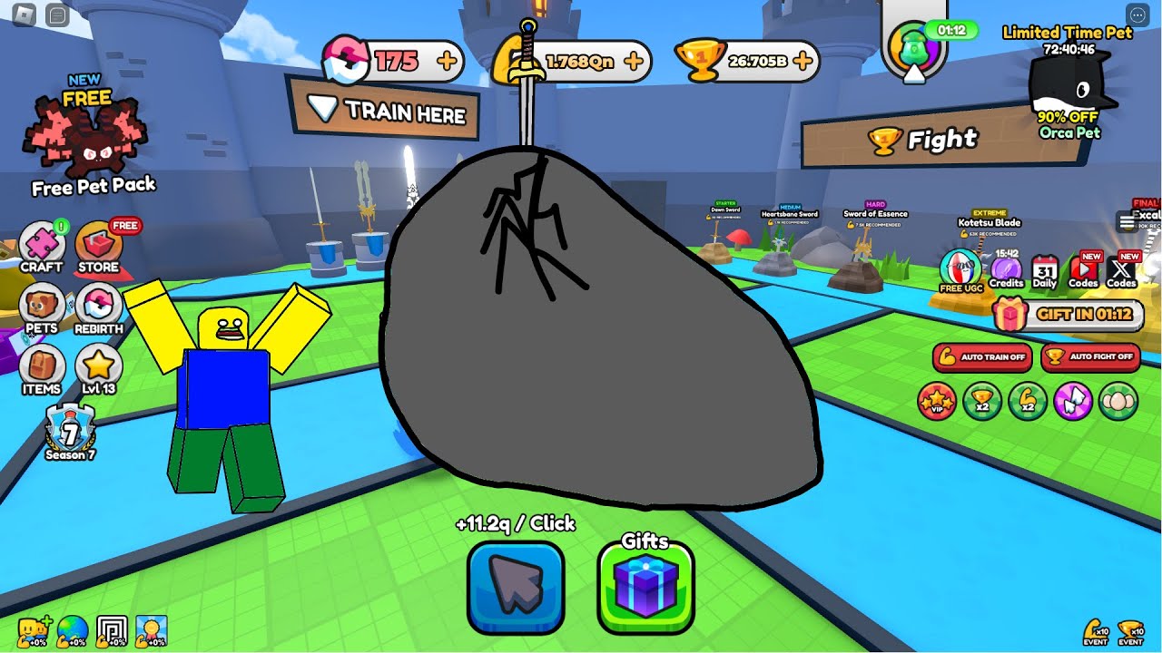 Pull a sword . The Games Event! Roblox. - YouTube