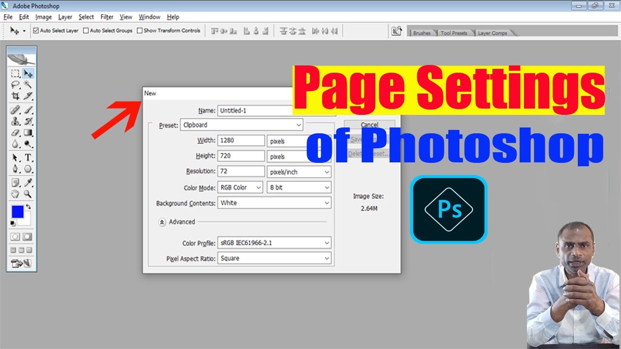 How to Create New File in Photoshop – Photoshop for Beginners – Class 2 ...