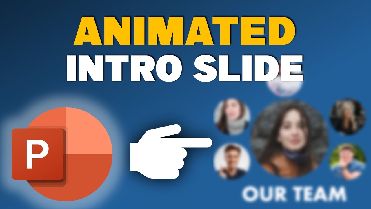 Animated Team & intro Slide design | (Impress your teammates ...