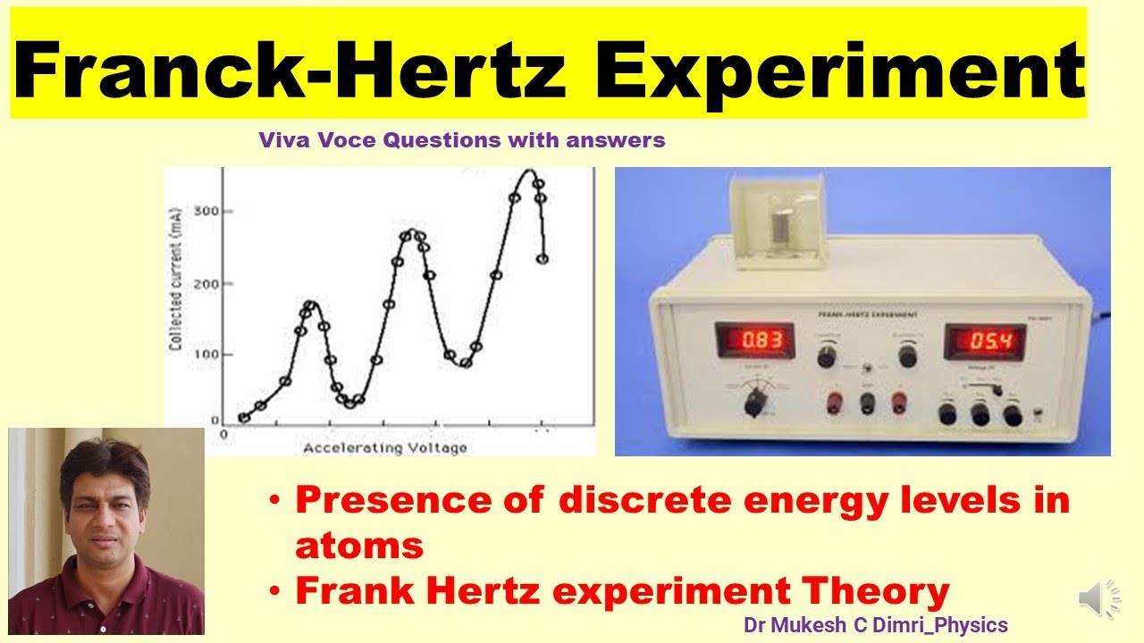 Franck Hertz Experiment|| Discrete energy level||Viva Questions ...