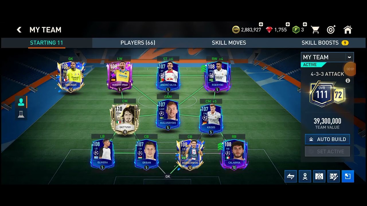 my fifa mobile team - YouTube