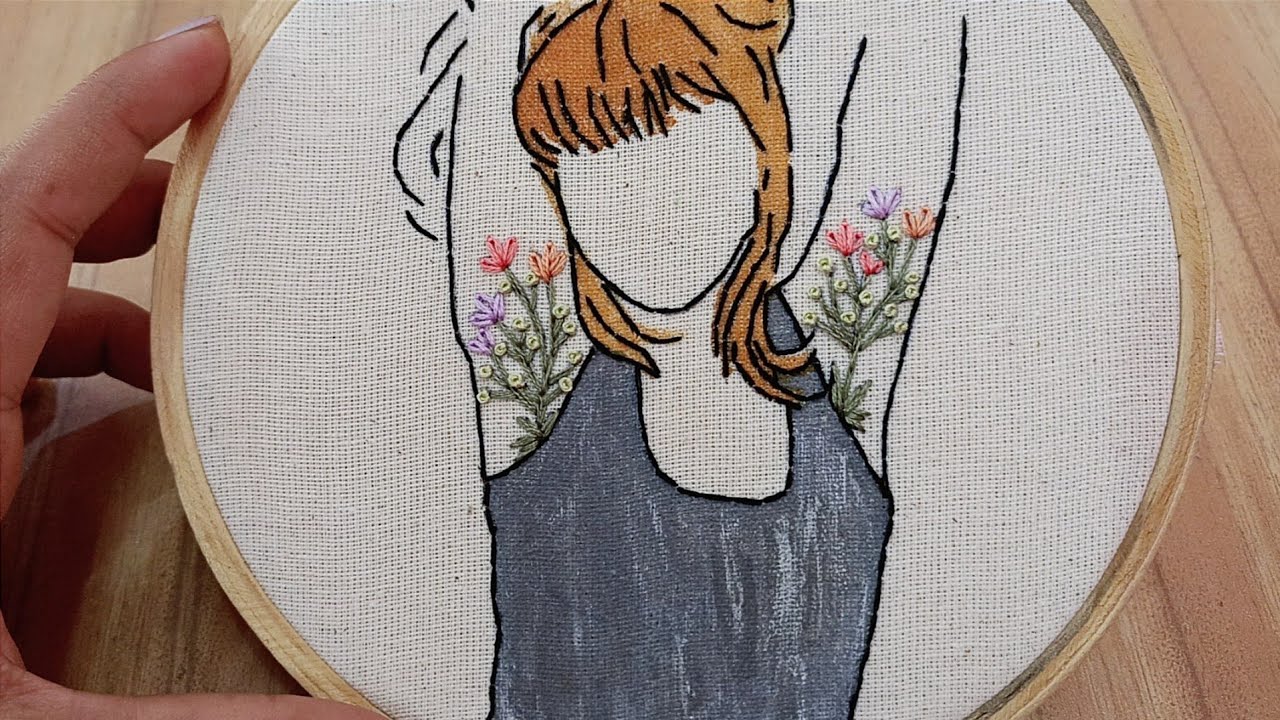 Embroidery hoop art || Embroidery for beginners || Let's Explore - YouTube