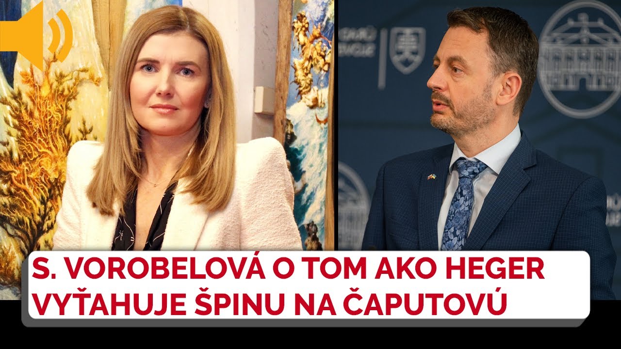 Slavěna Vorobelová o tom ako Heger vyťahuje špinu na Čaputovú: ČO MOHOL ...