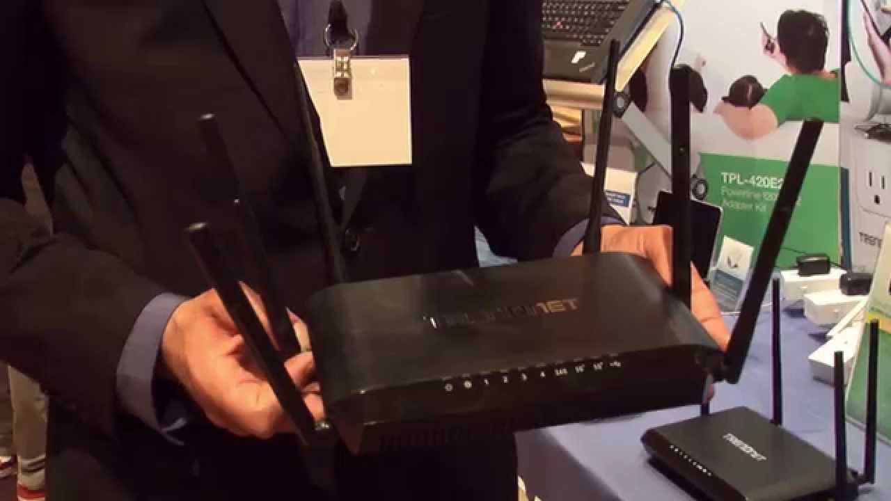 CES 2015: TRENDnet AC3200 Tri Band Wireless Router - YouTube